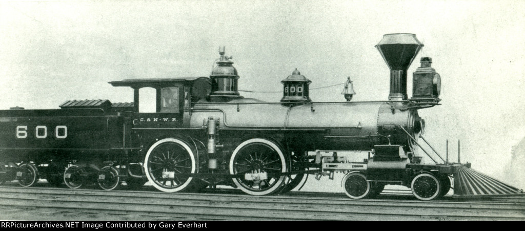 CNW 4-4-0 #600 - Chicago & North Western